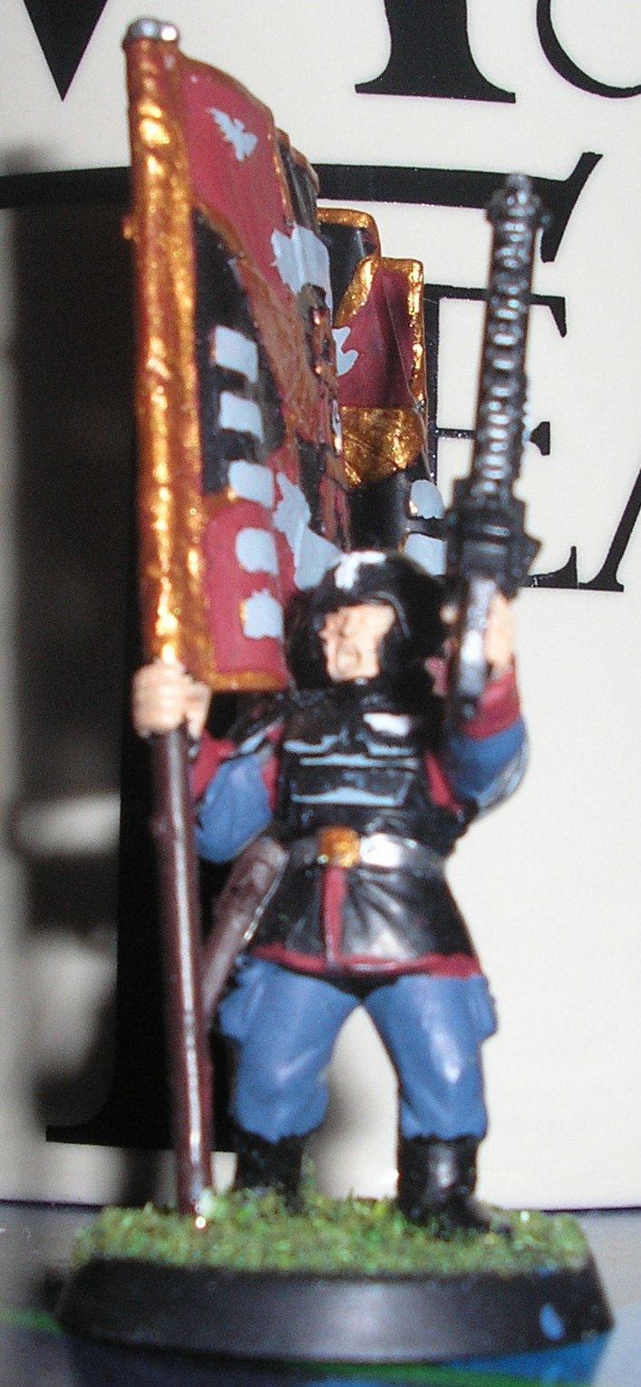 Cadian 8th, Regimental Standard Bearer – OnTableTop – Home of Beasts of War