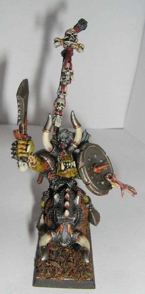 Orc warboss on boar – OnTableTop – Home of Beasts of War