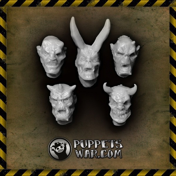 Puppets War – Blood Warrior Heads – OnTableTop – Home of Beasts of War