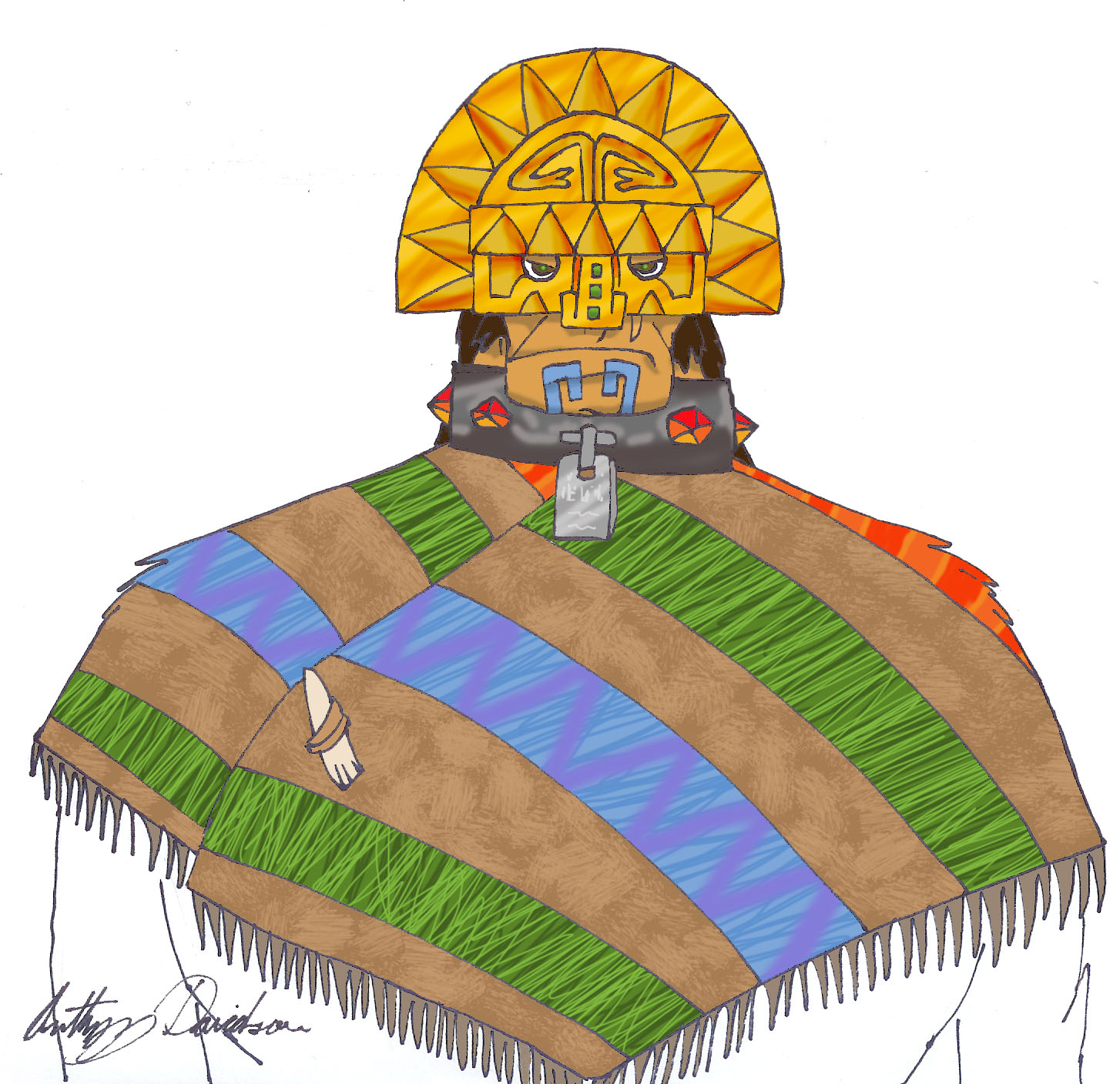 Aztec art work – OnTableTop – Home of Beasts of War