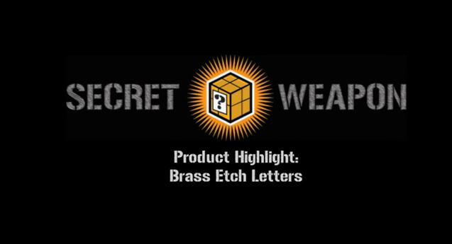Working with Brass Letters by Secret Weapon – OnTableTop – Home of ...
