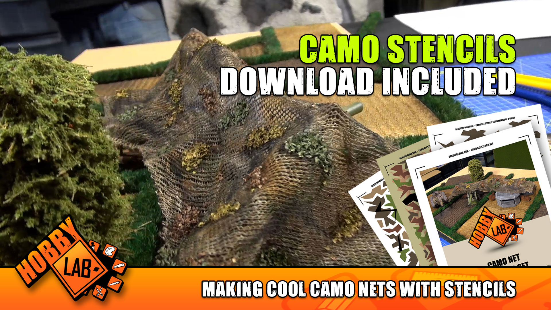 Hobby Lab: Making Cool Camo Nets With Stencils – OnTableTop – Home of ...