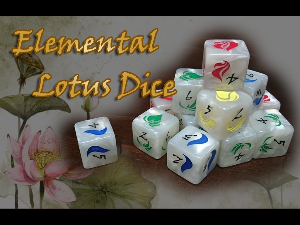 Beautiful Elemental Lotus Dice With Eastern Flair On Kickstarter ...