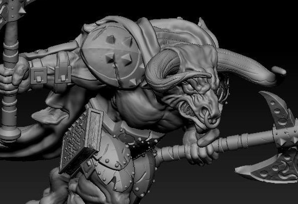 Fire & Ice Sculpt Up A Minotaur For Parallax’s Upcoming Kickstarter ...